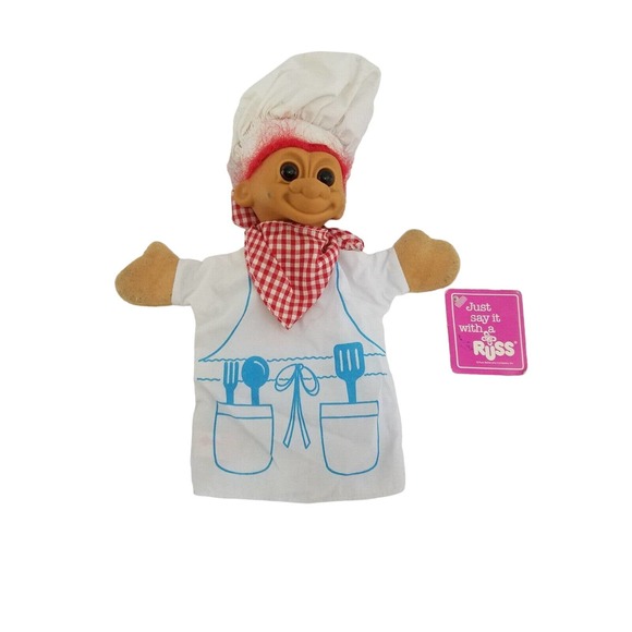 Russ | Toys | Vintage Russ Berrie Chef Hand Puppet Toy Cook Original ...